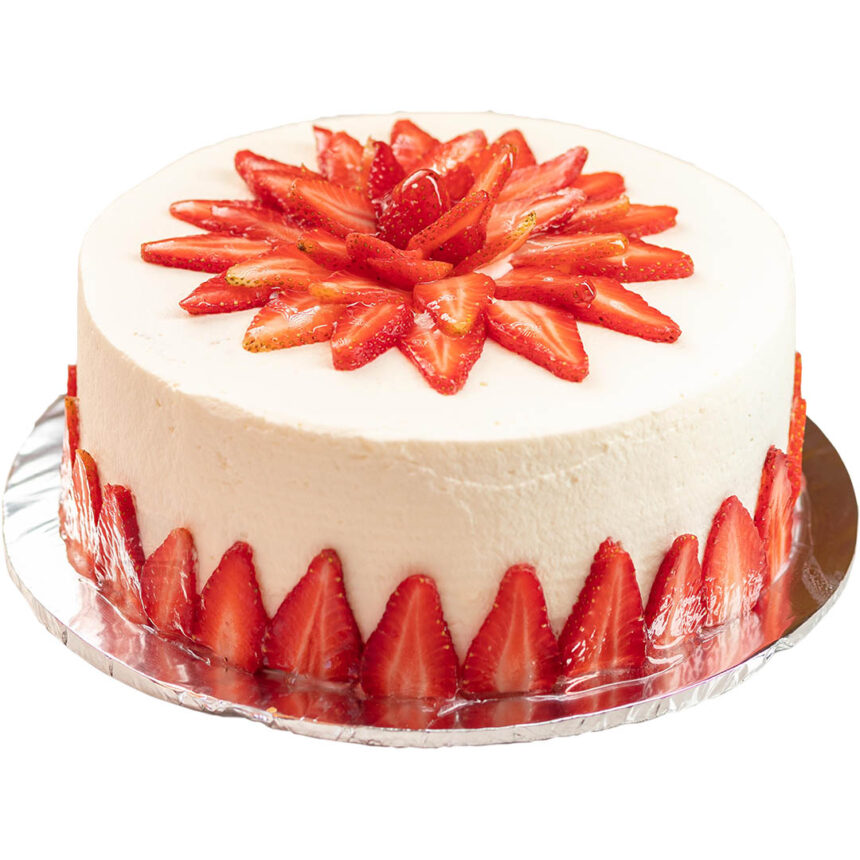 Simple Strawberry Cream Cake - Jospah Cakes