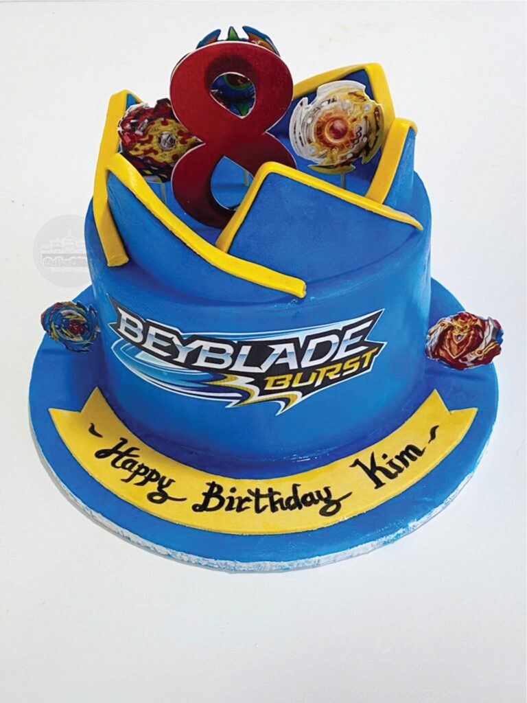 Bayblade Burst cake - Jospah Cakes